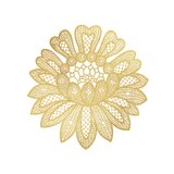 Trouwkaart verloofd vintage kant goud bloemen | Kaartje2go