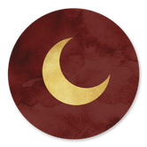 Geboortekaartje koper rood maan sterren | Kaartje2go