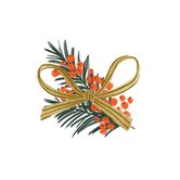 Kerstkaart illustratie kerstbal goud sterren | Kaartje2go