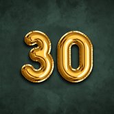 30 jaar jubileumfeest folieballonnen goud | Kaartje2go