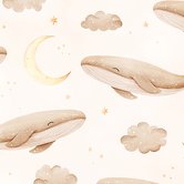 Geboortekaartje walvis patroon met maatjes en | Kaartje2go