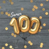 Samen 100 jaar uitnodiging - Uitnodigingen | Kaartje2go