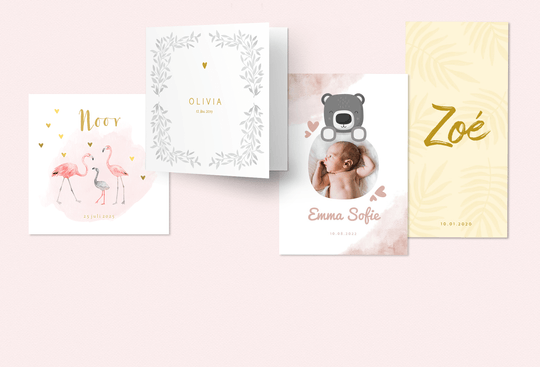 Geboortekaartjes maken & bestellen | Babykaartjes Kaartje2go