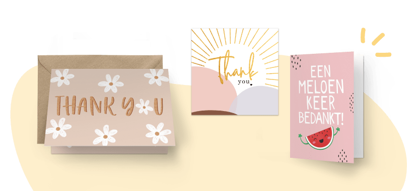 Bedankt kaartje sturen? Eenvoudig en snel via Kaartje2go