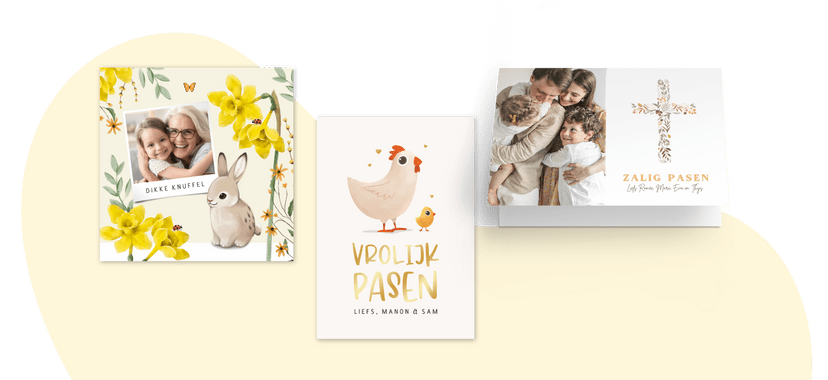 Christelijke paaskaarten maken en versturen via Kaartje2go
