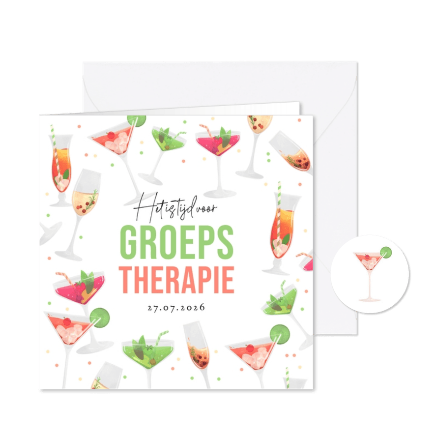 Grappige uitnodiging borrel tuinfeestje | Kaartje2go