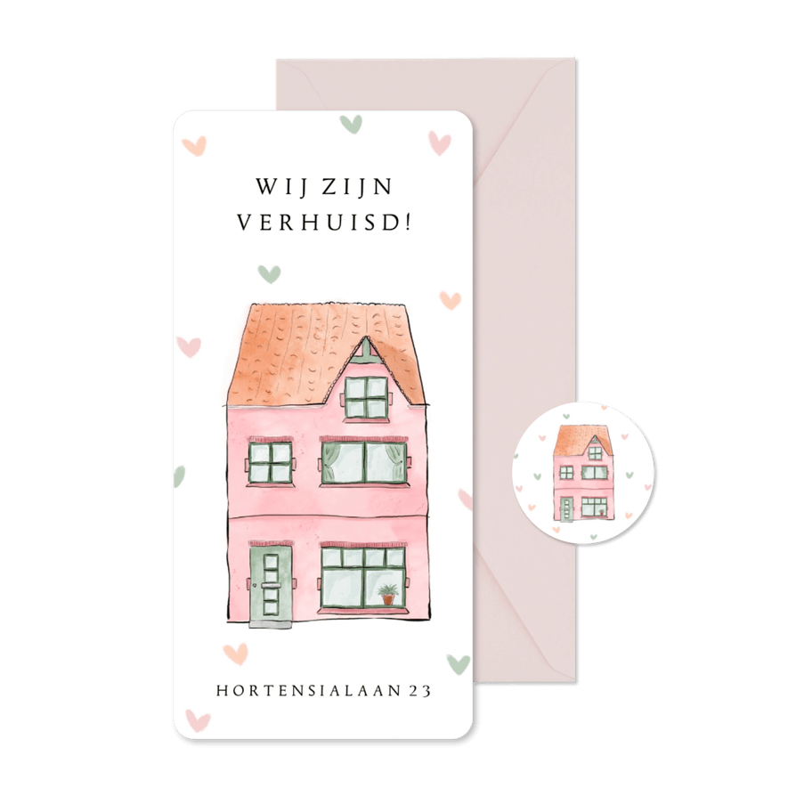Nieuwe woning, verhuisbericht - Verhuiskaarten | Kaartje2go