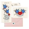 Save the date kaart met tattoo style | Kaartje2go